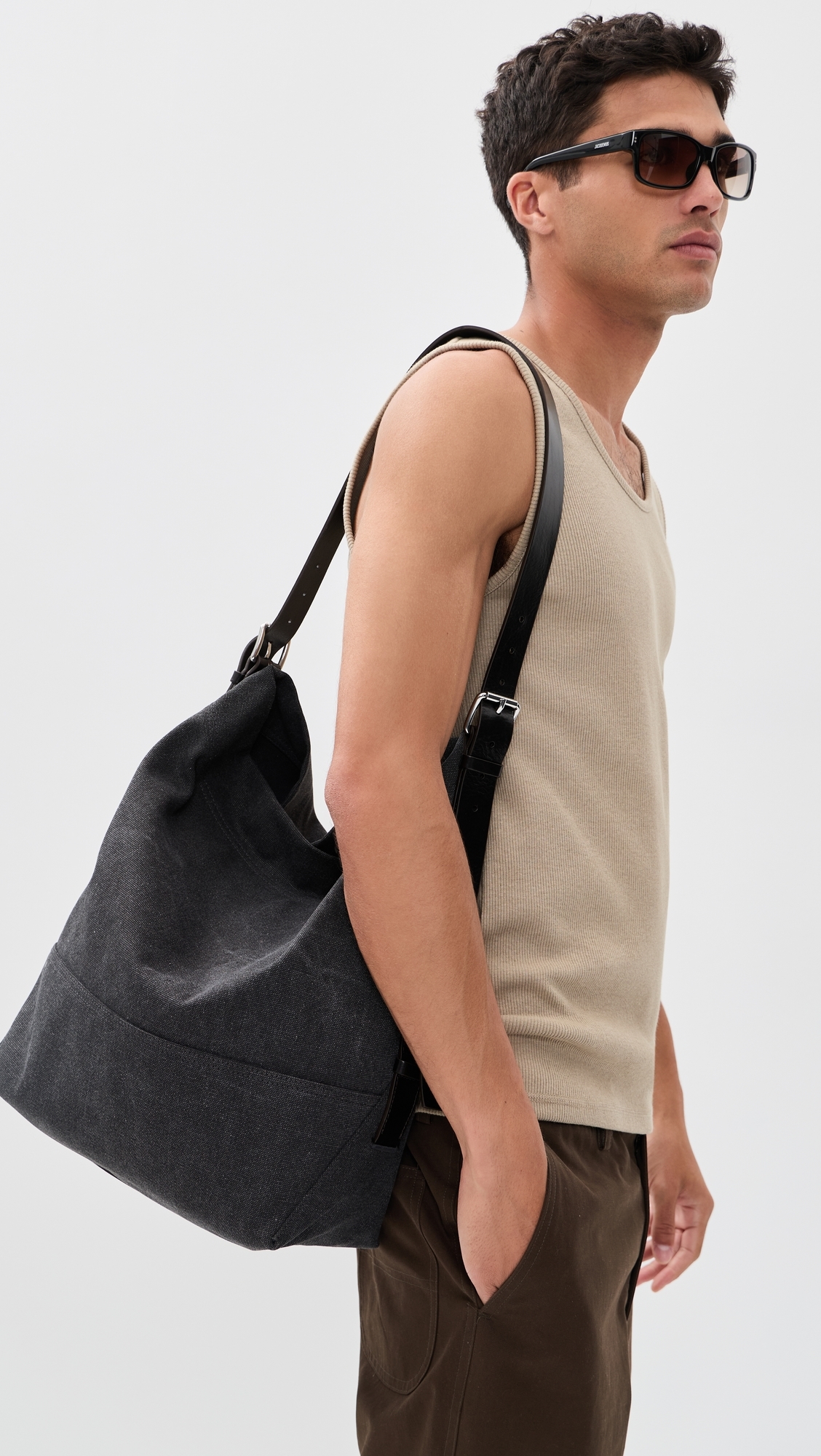 LEMAIRE Belted Canvas Tote Bag